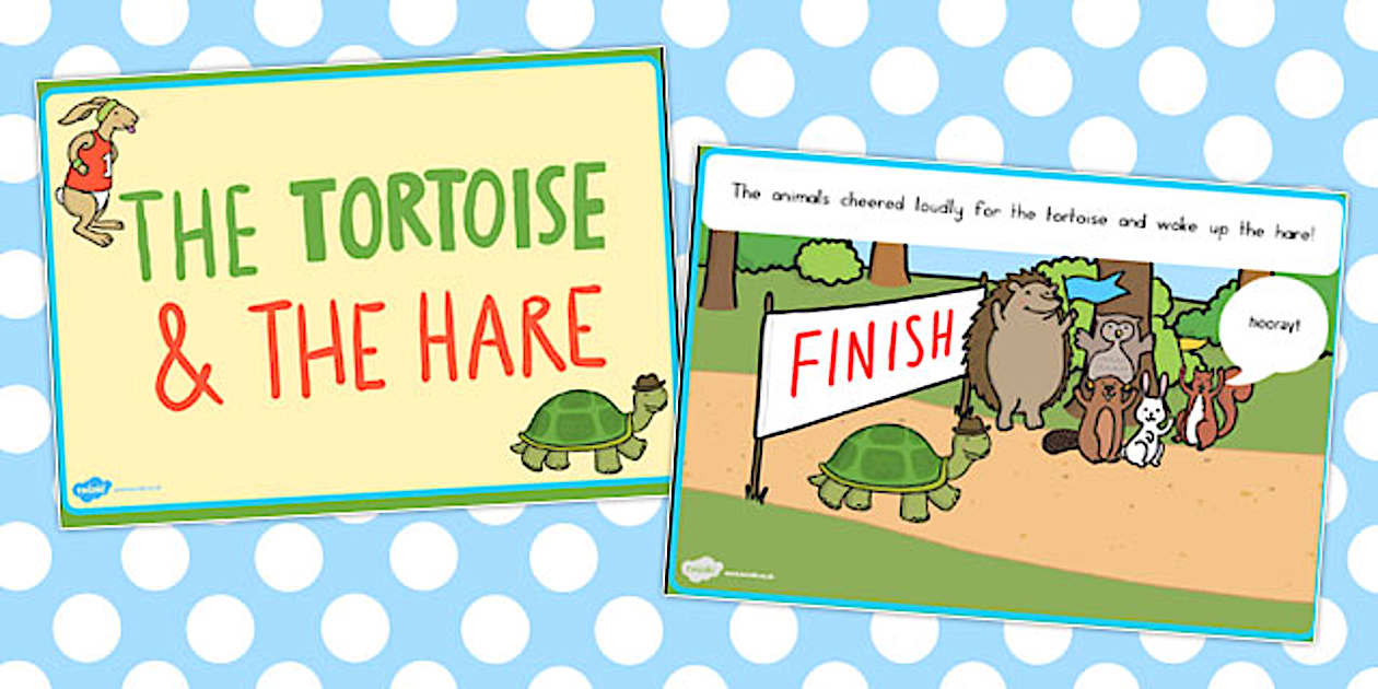 The Tortoise and the Hare PowerPoint (teacher made) - Twinkl