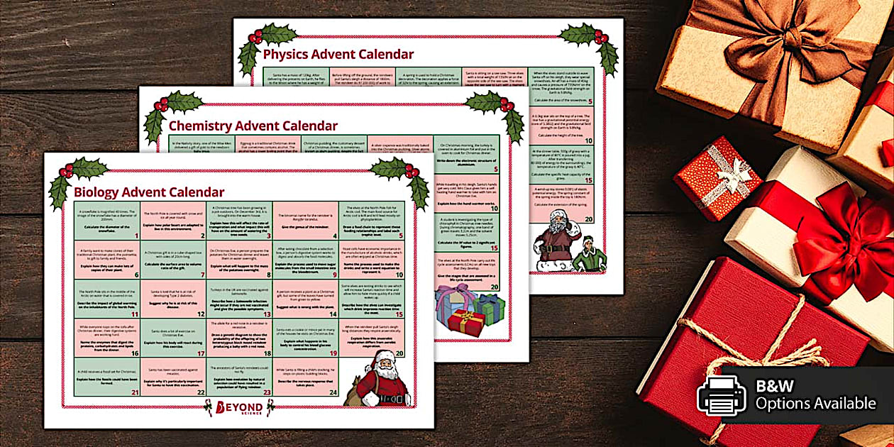 Science Christmas Advent Calendar Pack | Science | Beyond