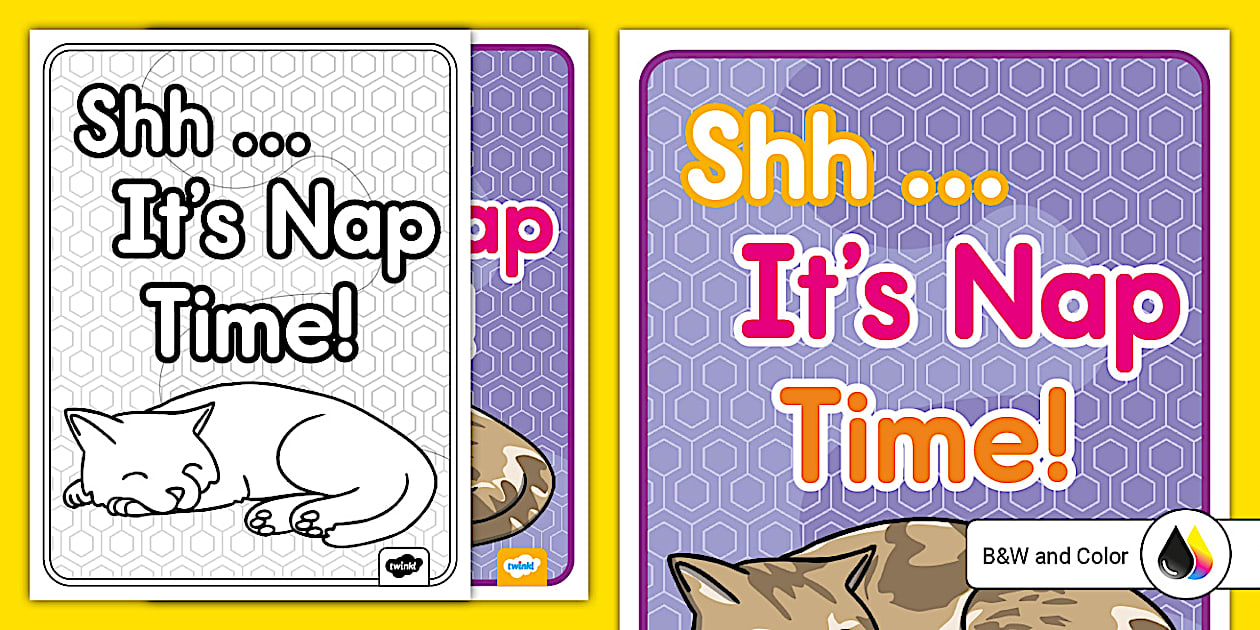 Nap Time Poster (Teacher-Made) - Twinkl