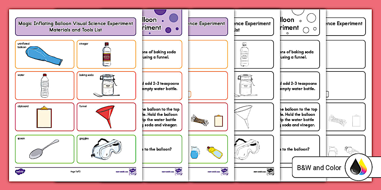 Self Inflating Balloon Experiment | STEM | Twinkl USA