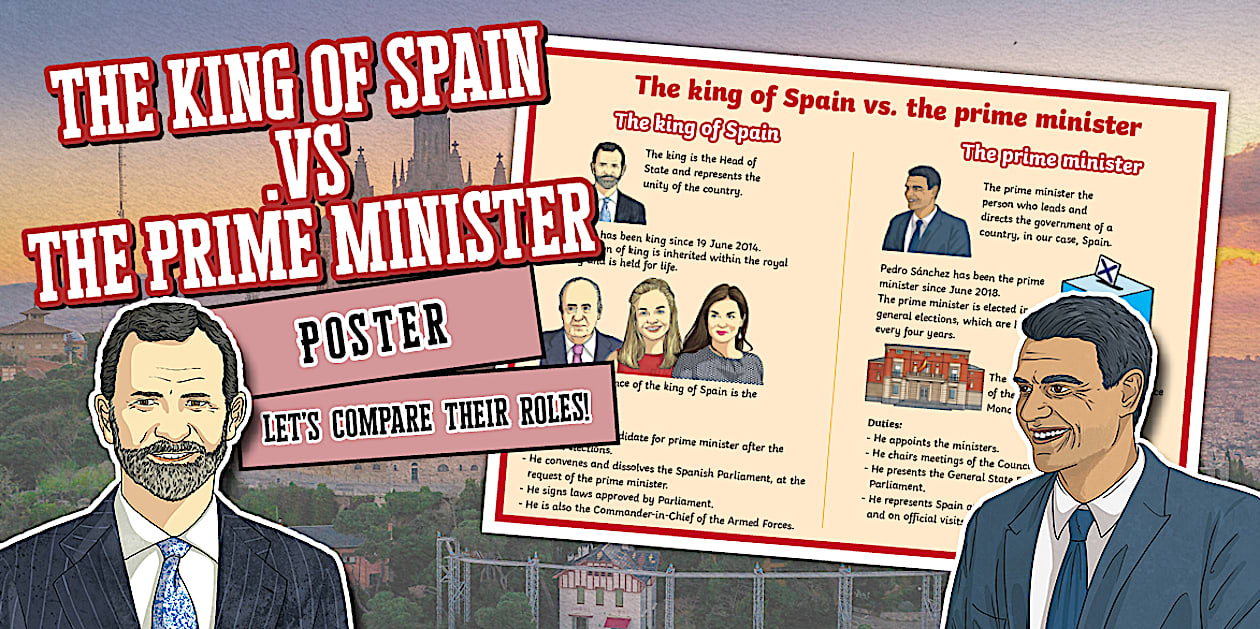 * NEW * Poster: The king of Spain vs. the prime minister