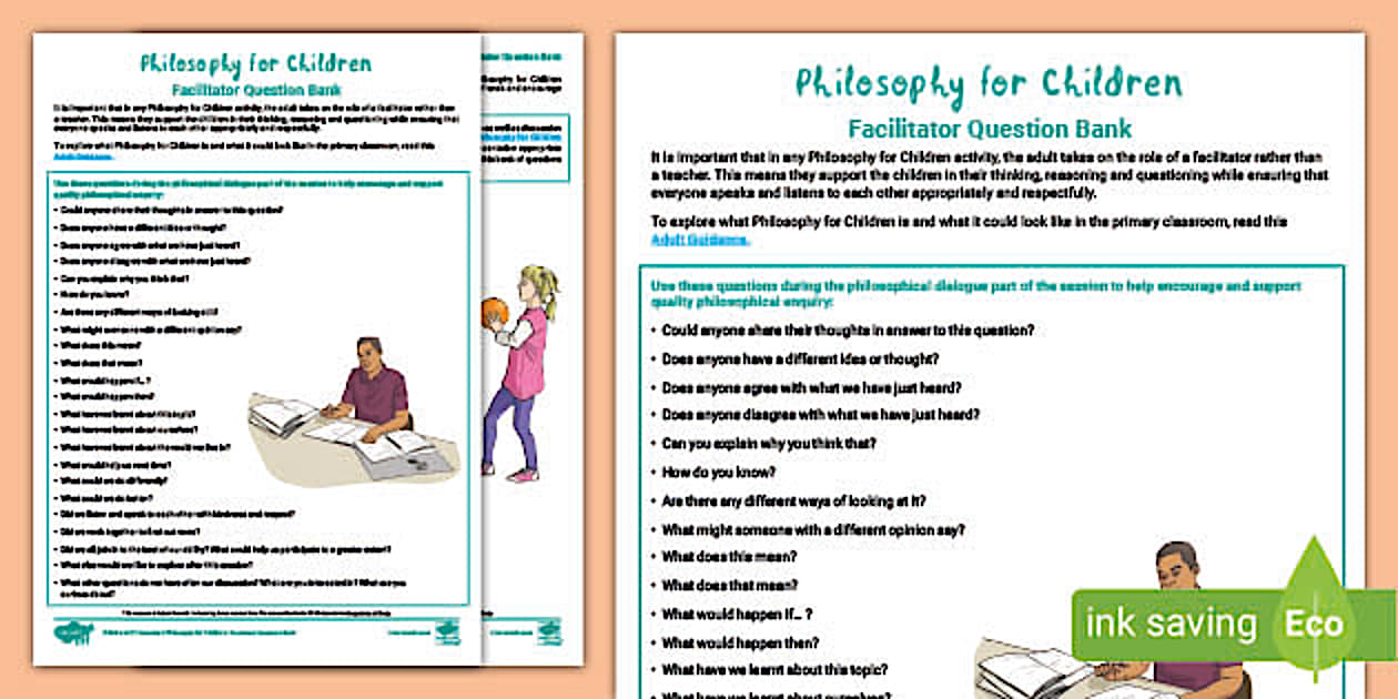 Philosophy for Children Questions | Question Bank - Twinkl