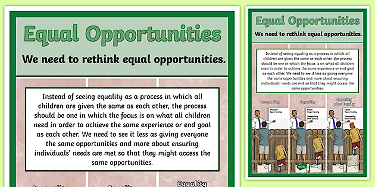 Editable Empathy: Equal Opportunities Display Poster