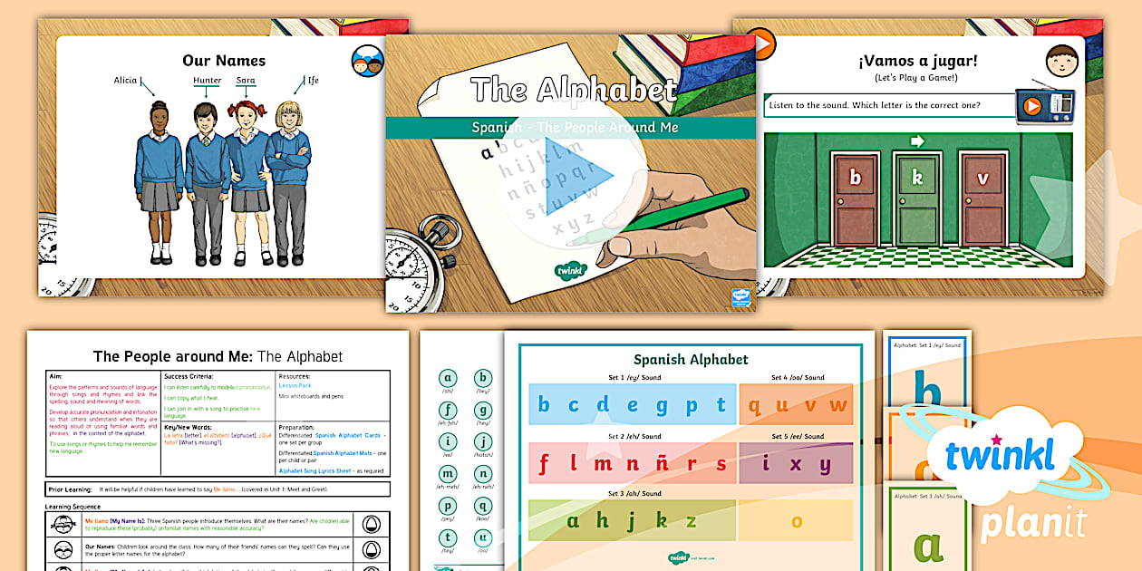 PlanIt Year 3 Spanish Lesson: Spanish Alphabet - Twinkl