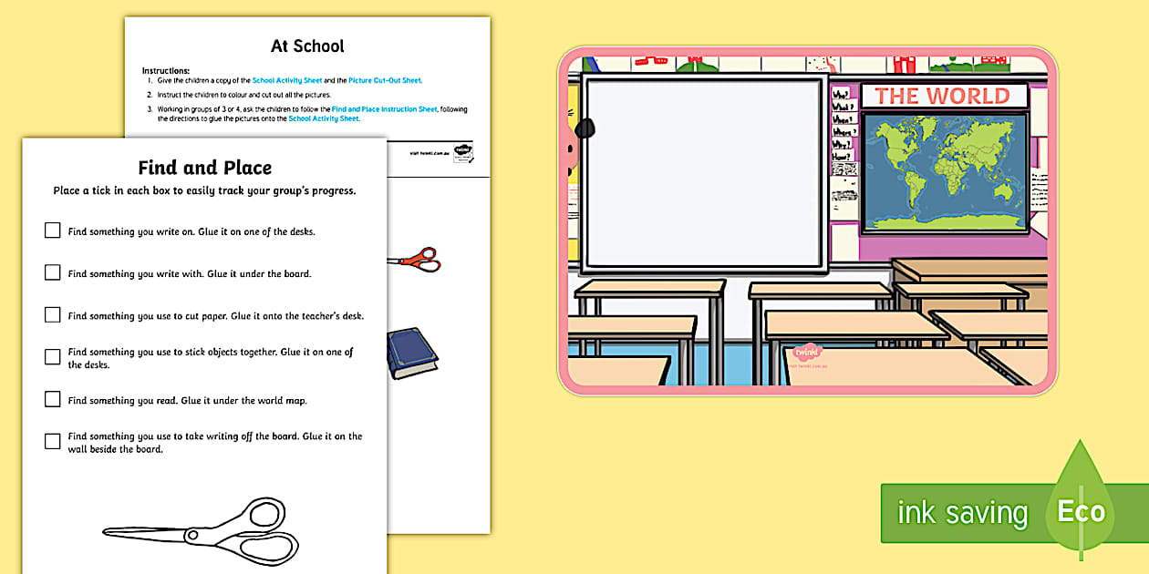 SA At School Can You Find...? Activity Pack - English