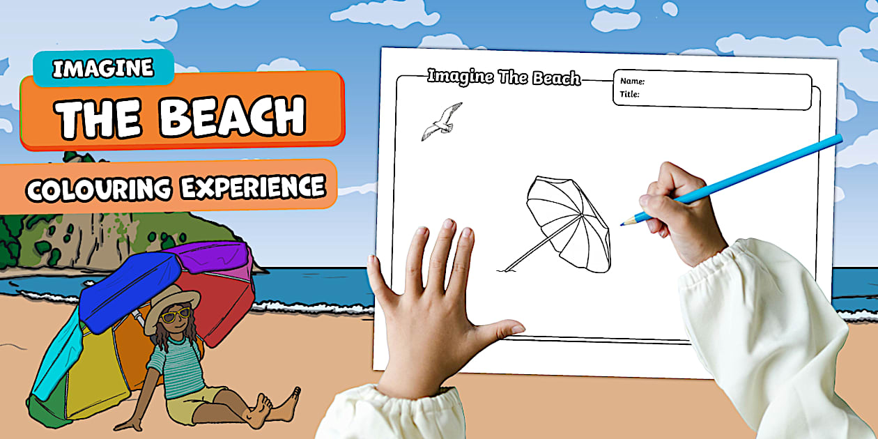 Imagine The Beach - Colouring Experience