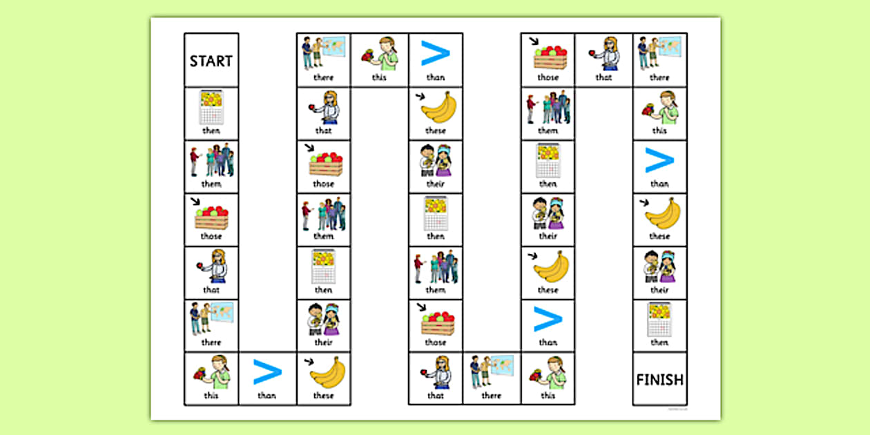 Word Initial Voiced th Board Game (teacher made) - Twinkl