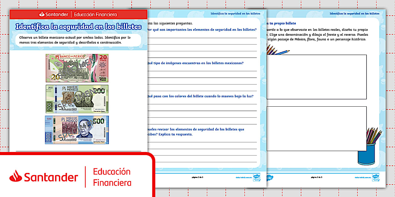 Seguridad en los billetes (Teacher-Made) - Twinkl