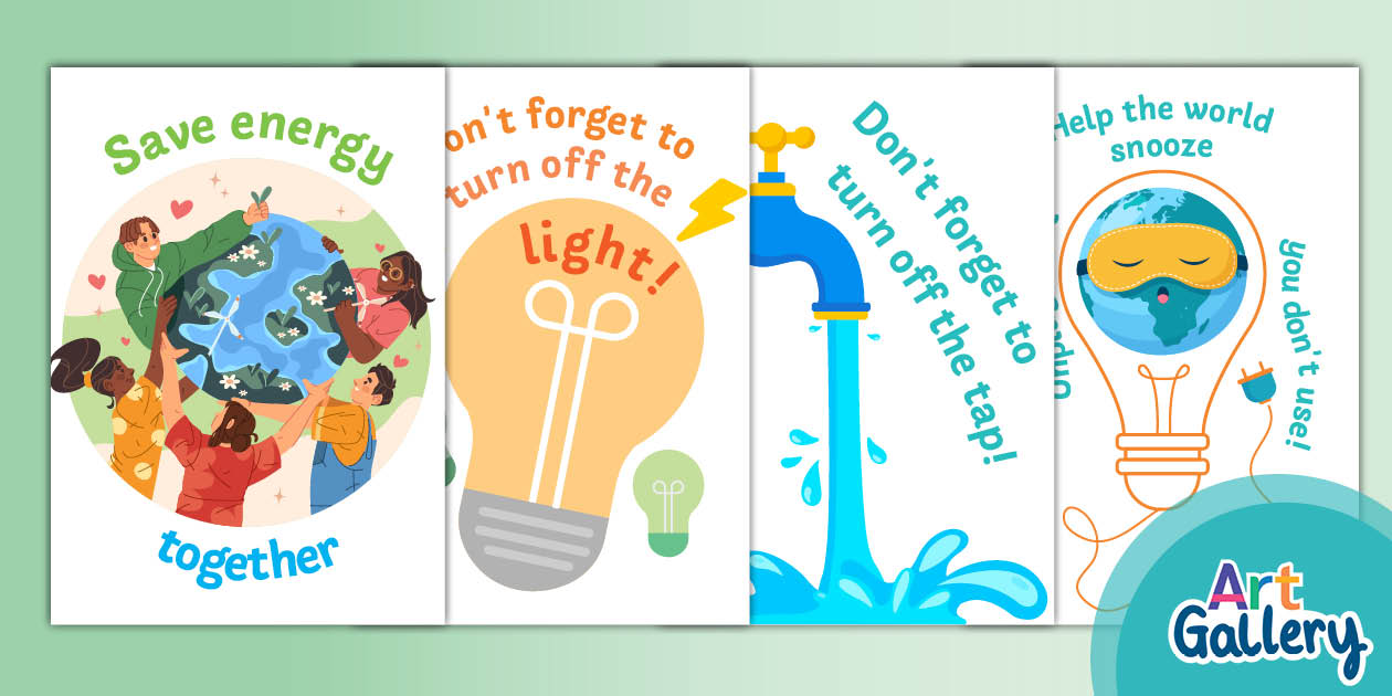 Energy Saver Reminders (teacher made) - Twinkl
