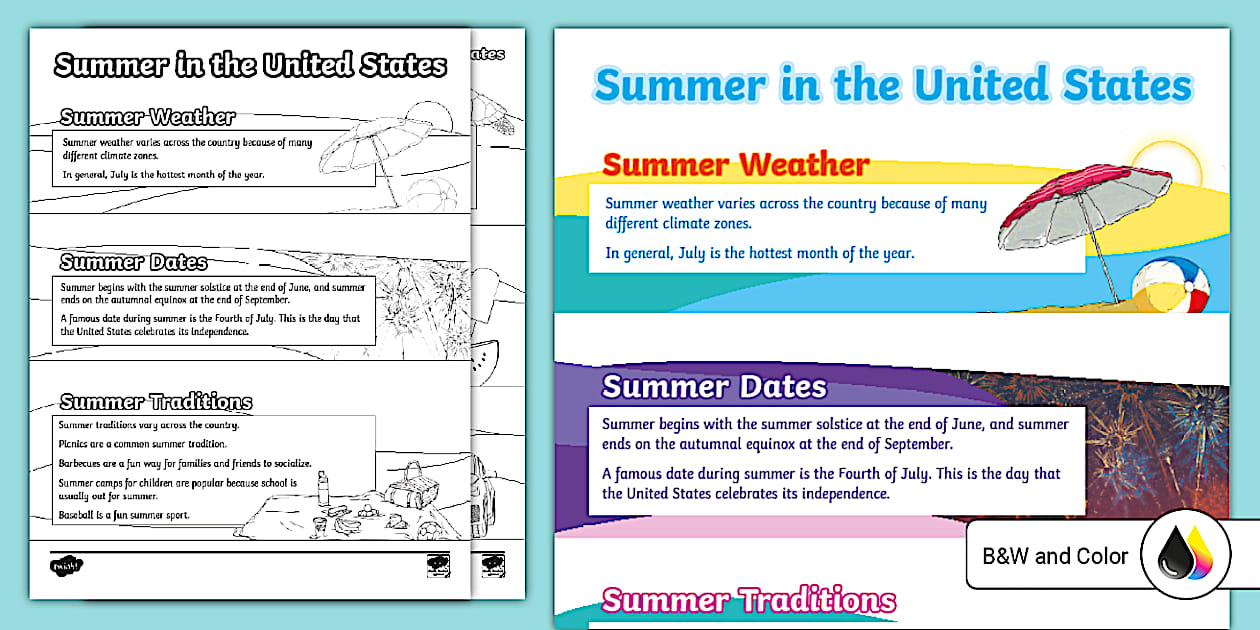 Facts About Summer Break | Teaching Resource | Twinkl USA