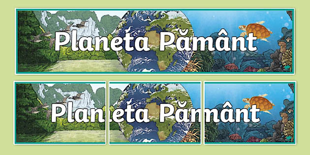 Planeta Pământ – Banner pentru 9-12 ani - Twinkl