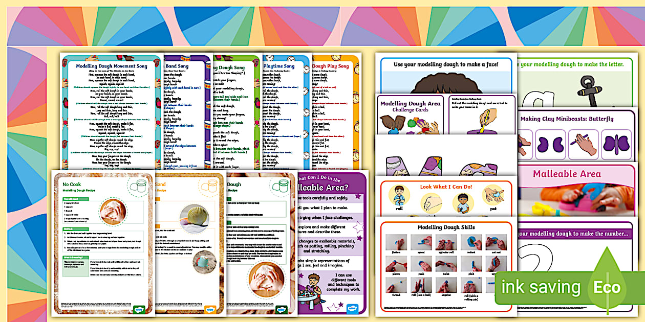 EYFS Malleable Area Classroom Set Up Display Pack - Twinkl