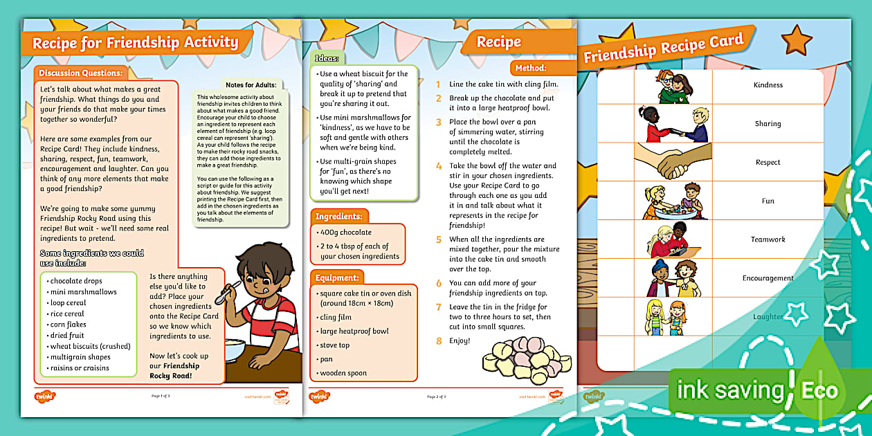 Rocky Road Friendship Recipe | Parents Resource