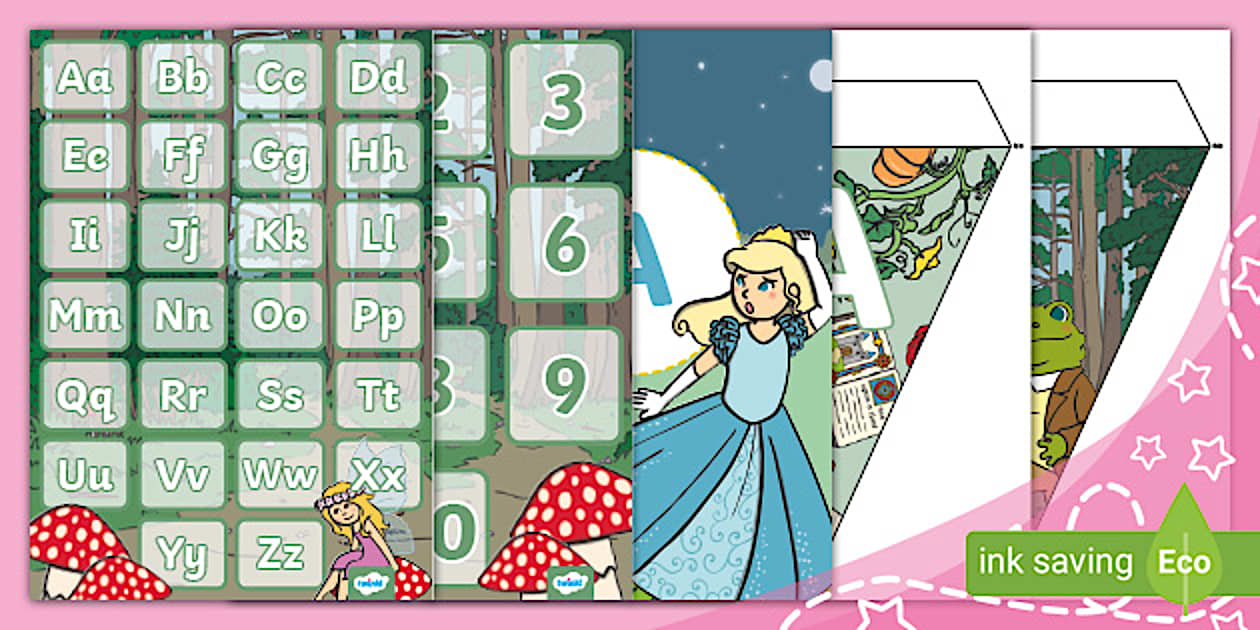 FREE! - Bunting and Wall Art Pack - Fairytale (Teacher-Made)