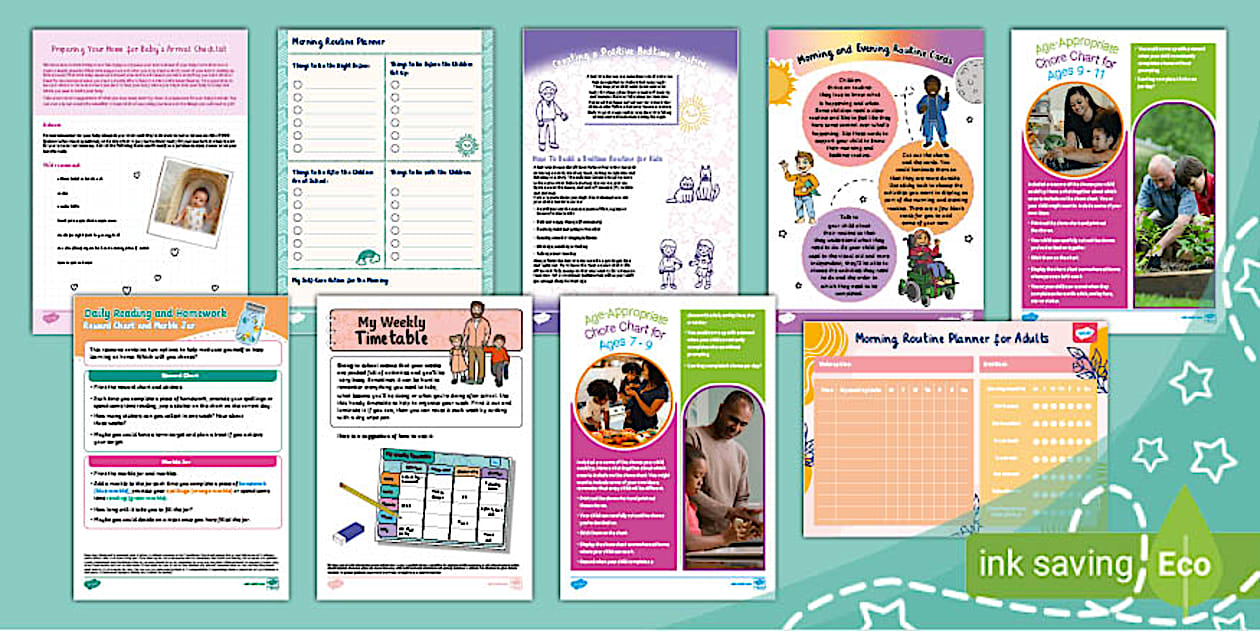 The Positivity of Parenting: Routine and Organisation Pack