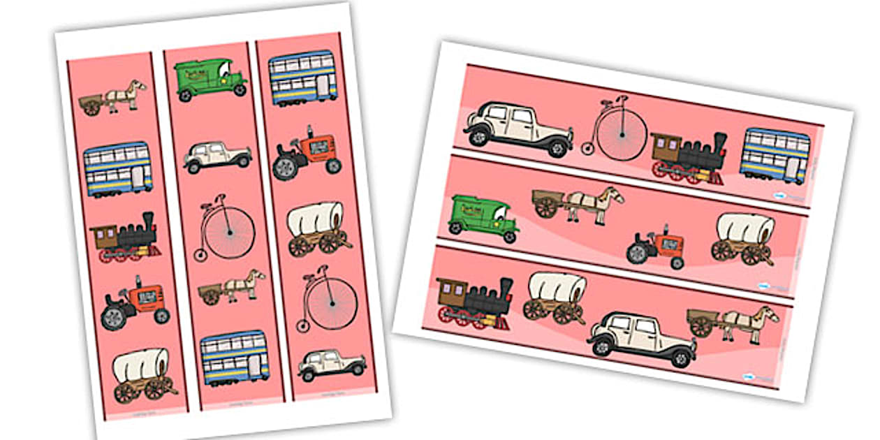 Old Transport Display Borders (Hecho por educadores)