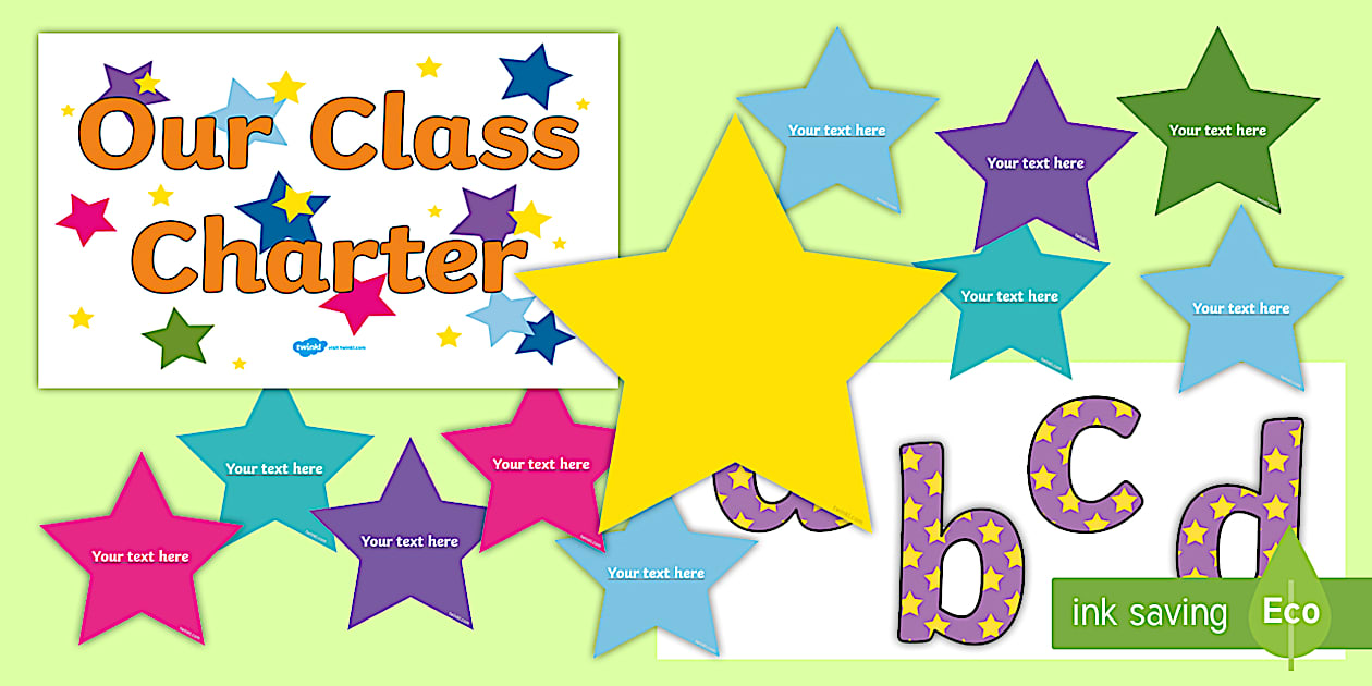 Editable Our Star Class Charter Resource Pack - Twinkl