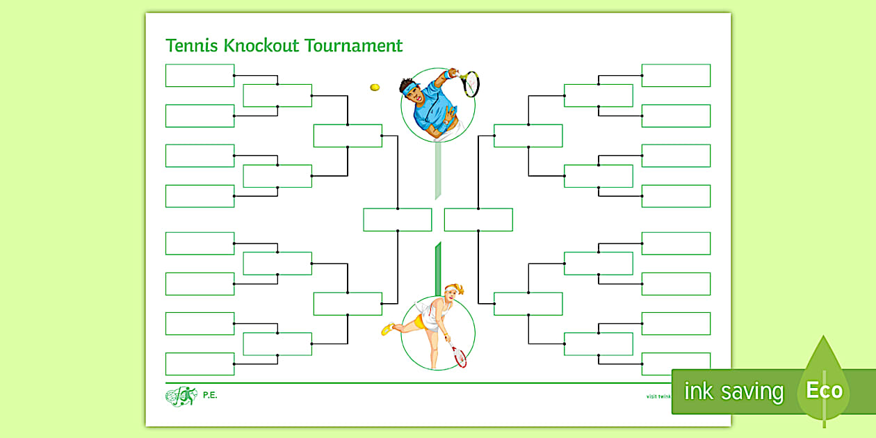 Tennis Tournament Template | Physical Education | Twinkl