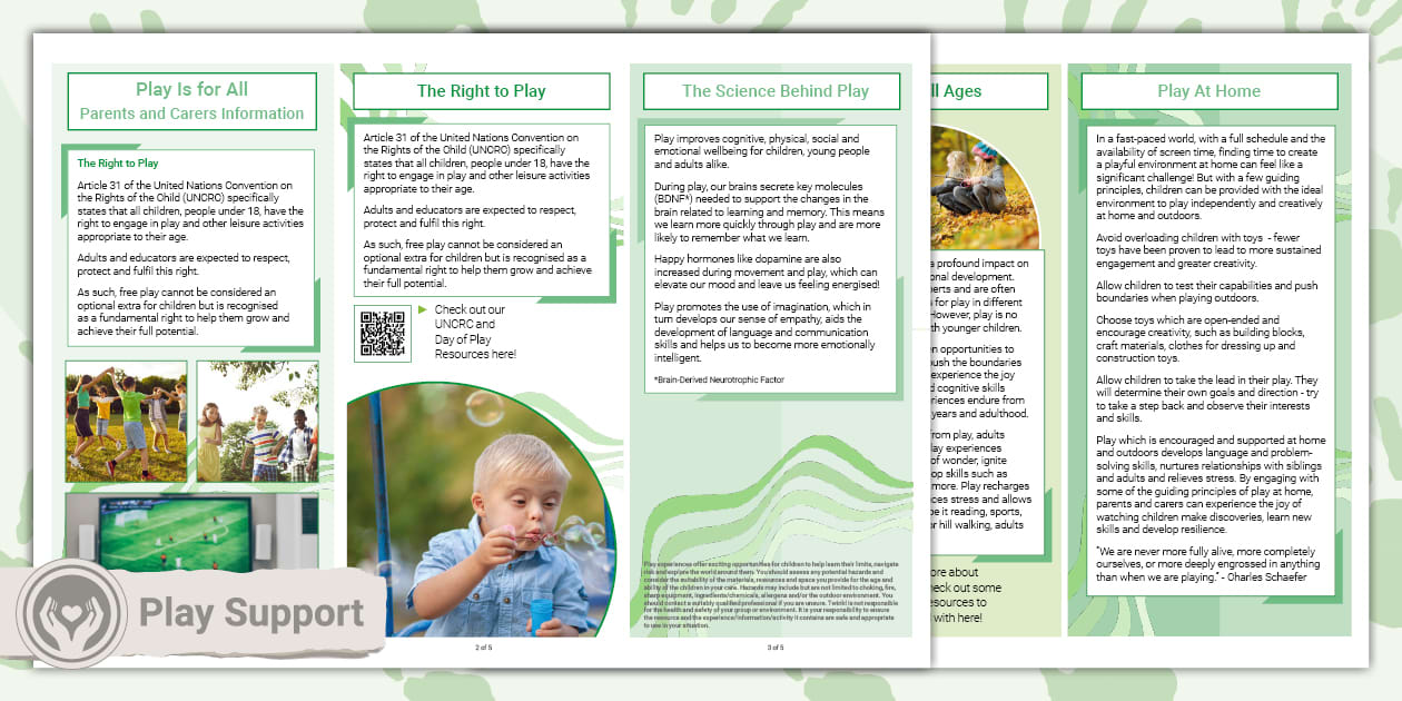 Play for All - Parents and Carers Information Leaflet