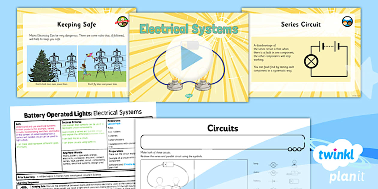 DT: Battery Operated Lights Unit: Electrical Systems LKS2 Lesson Pack 2