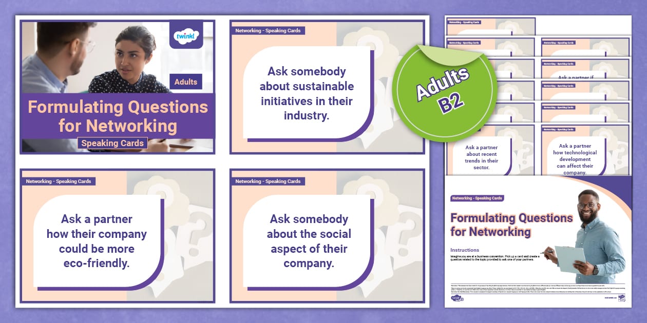 ESL Networking (ティーチャーメイド) - Twinkl