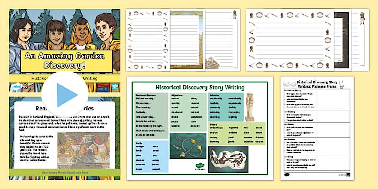 KS2 Historical Discovery Story Writing Resource Pack