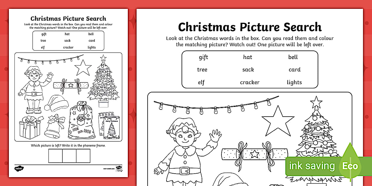 Christmas-Themed Picture Search Activity