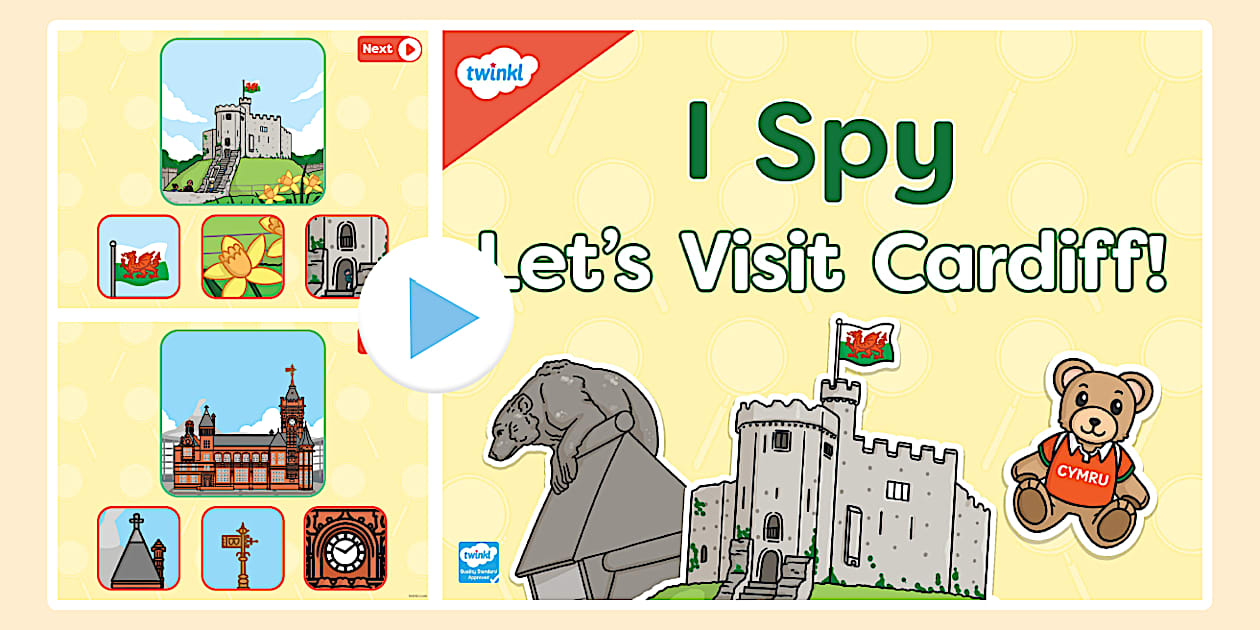 Let's Visit Cardiff! I Spy PowerPoint Game (Teacher-Made)