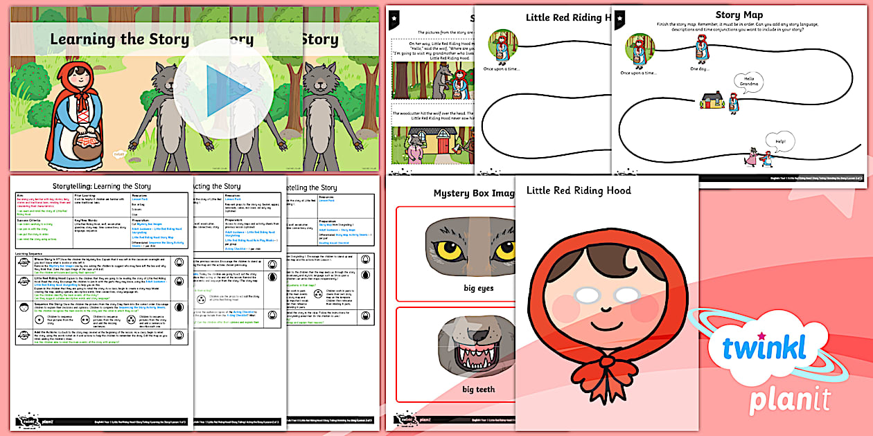 Traditional Tales: Little Red Riding Hood Storytelling Y1 Genre Unit Pack