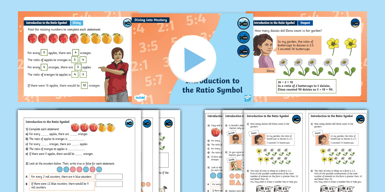 👉 White Rose Maths Compatible Y6 Introducing the Ratio Symbol