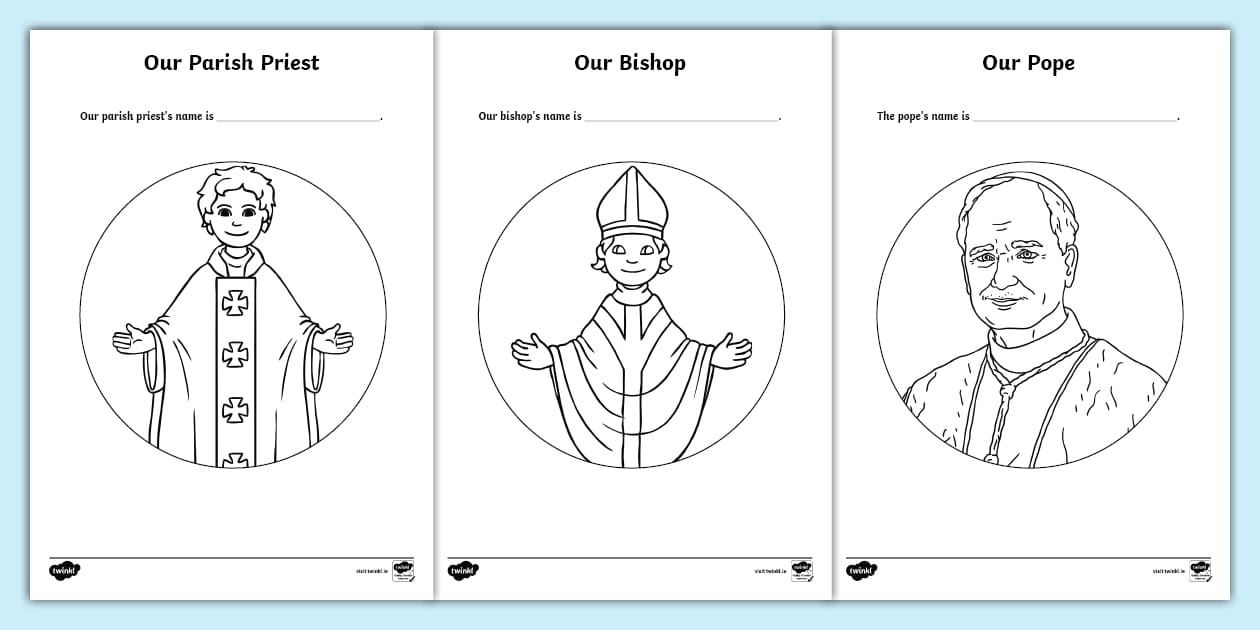 Our Church Community Colouring Pages (teacher made) - Twinkl