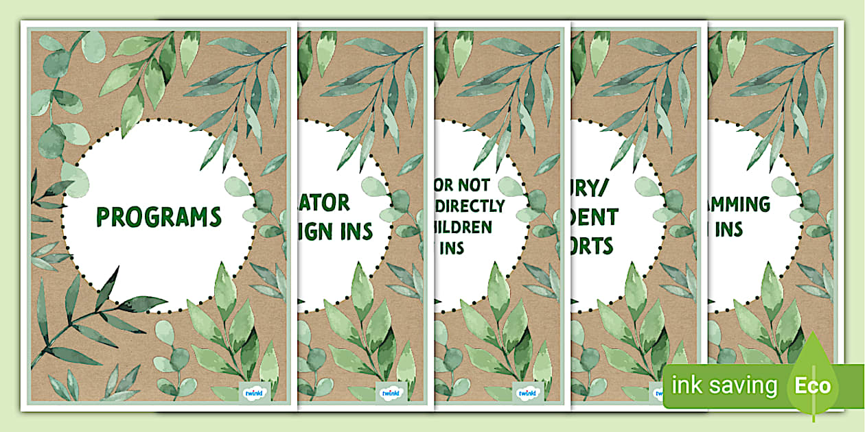 Compliance Folder Covers - EYLF Resources - Twinkl