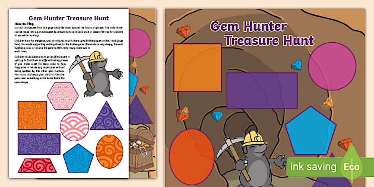 👉 Gem Hunter Treasure Hunt (teacher made) - Twinkl