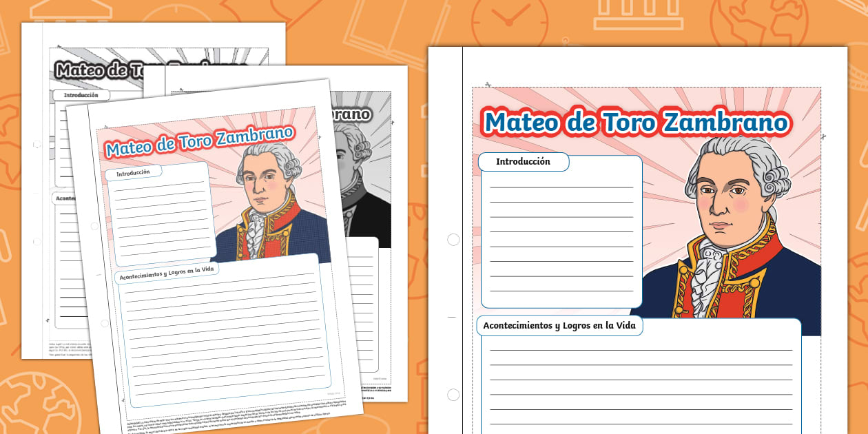 Guía de Trabajo: Biografía de Mateo de Toro Zambrano