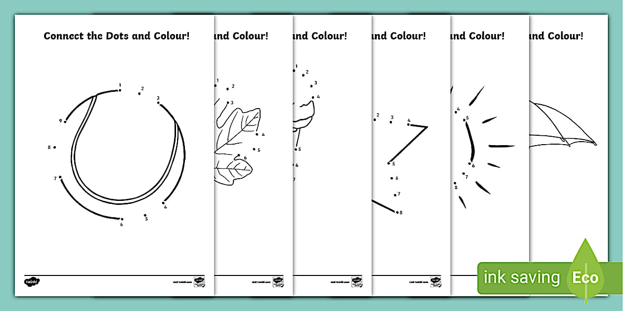 Connect the Dots and Colour (teacher made) - Twinkl