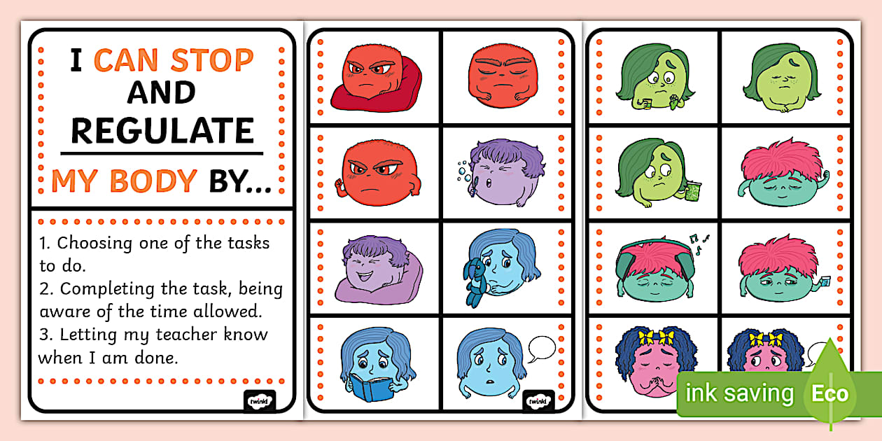 I Will Regulate My Body - Mood Monsters (teacher made)