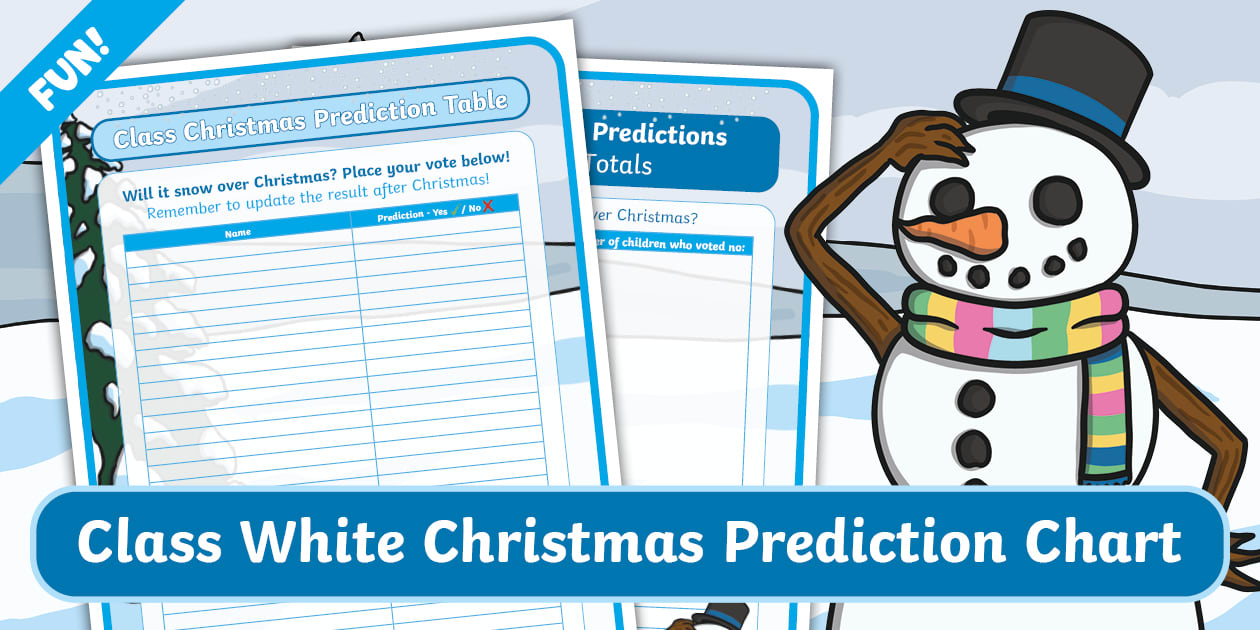 Class White Christmas Prediction Chart