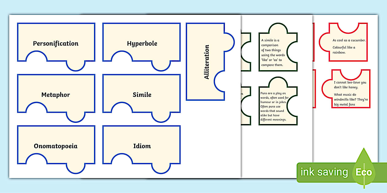 Language Features Puzzle Activity (teacher made) - Twinkl