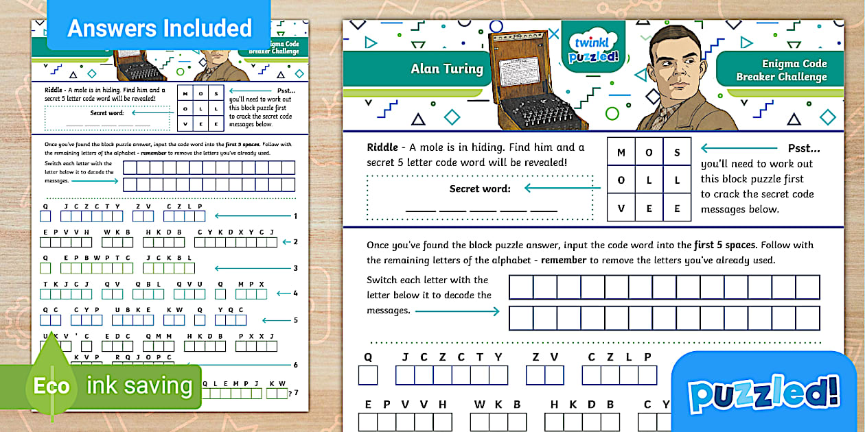 Alan Turing Code Breaker Challenge | Enigma Code Breaker