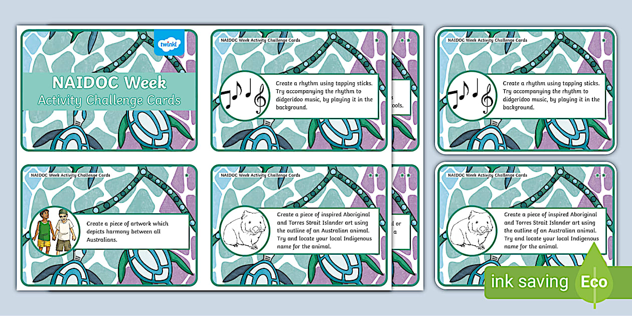 NAIDOC Week Activity Challenge Cards (teacher made) - Twinkl