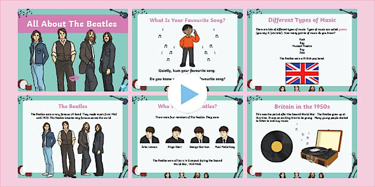 About The Beatles Lesson | KS1 Music & History PowerPoint