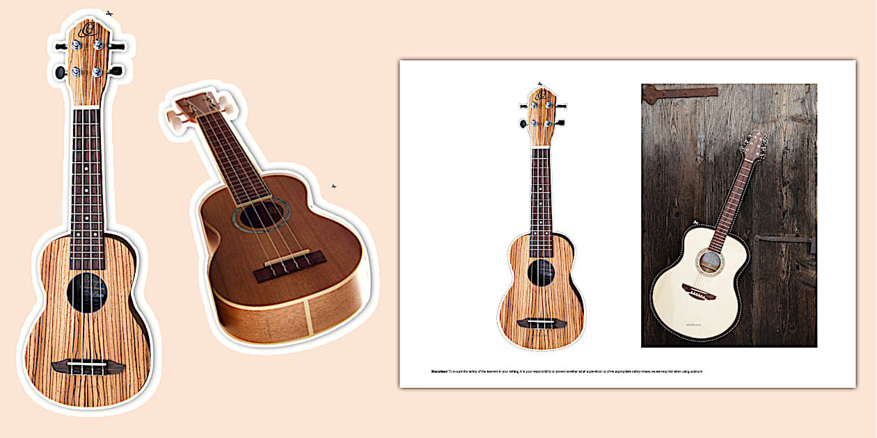 Ukulele Display Photo Cut-Outs (teacher made) - Twinkl