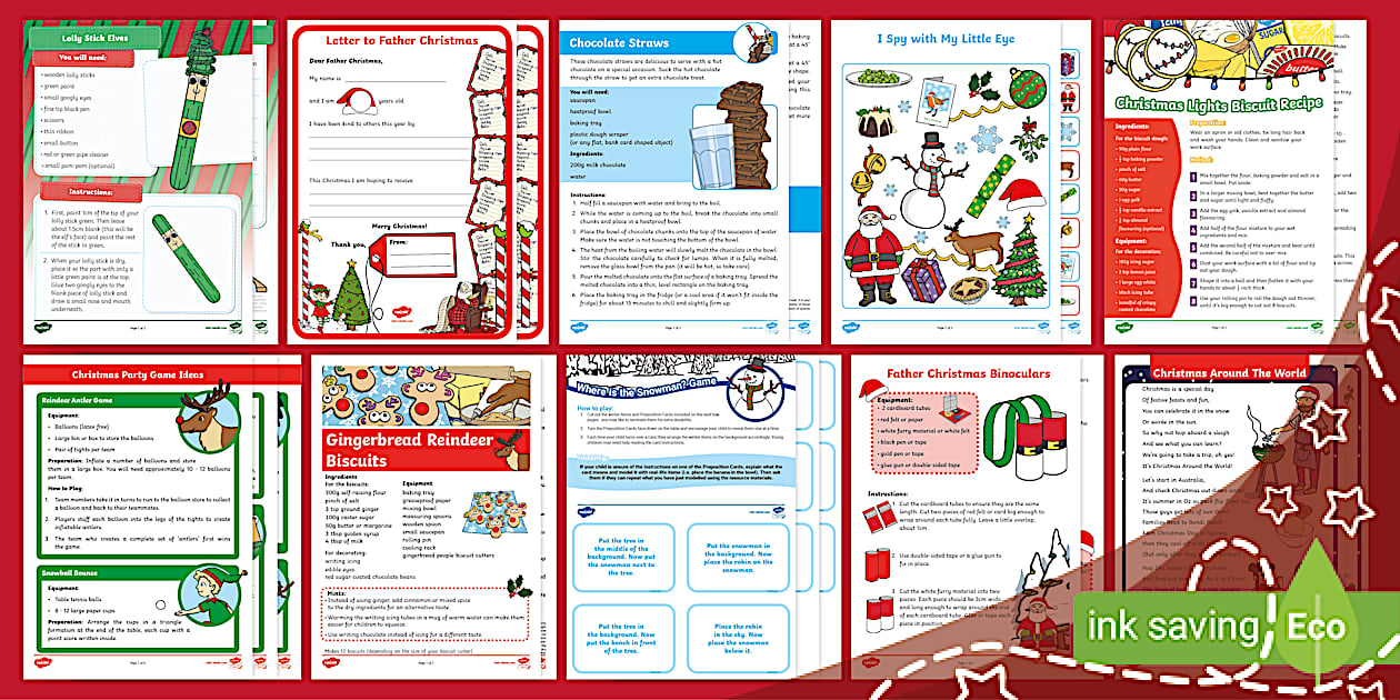 Christmas Family Fun Activity Pack - Twinkl