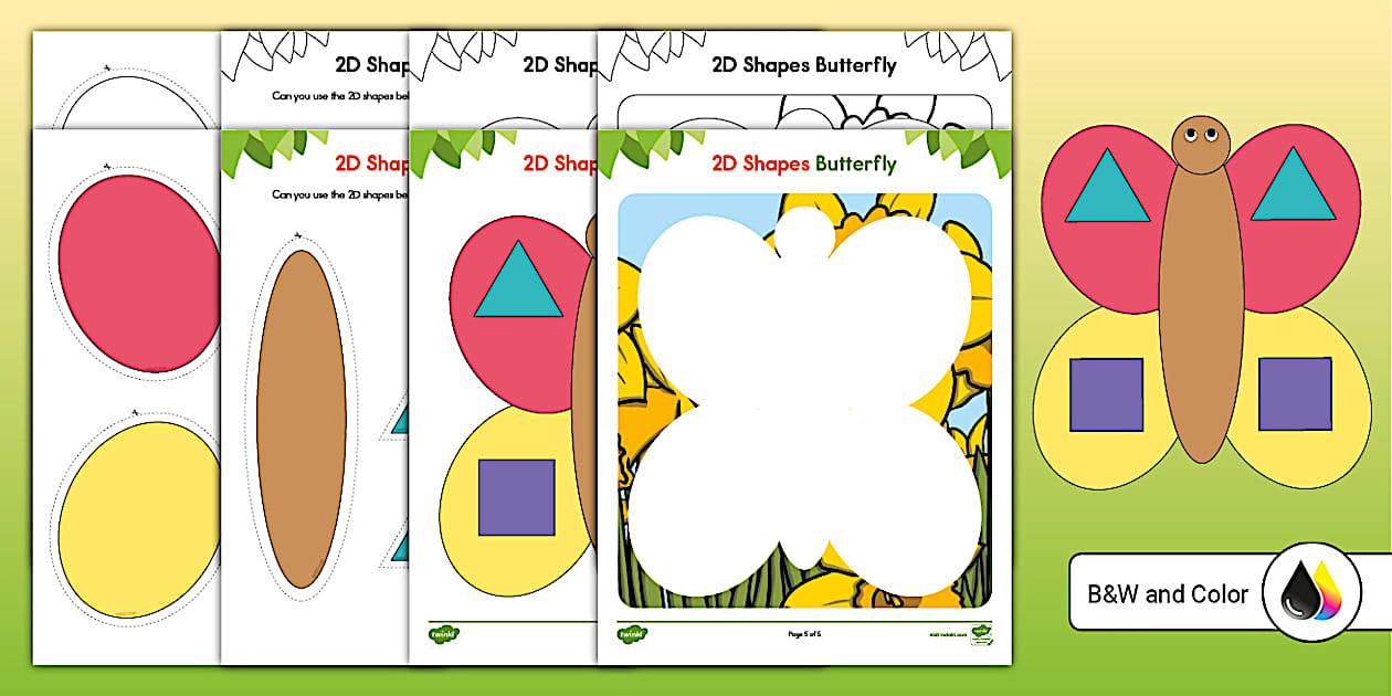 Butterfly Worksheet | Cut and Paste Worksheet | Twinkl USA