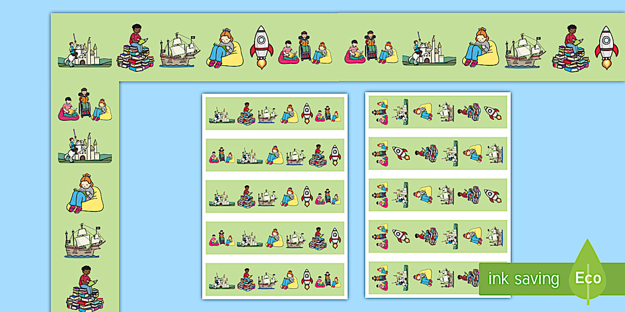 Book Week - Escape to Everywhere Display Borders - Twinkl