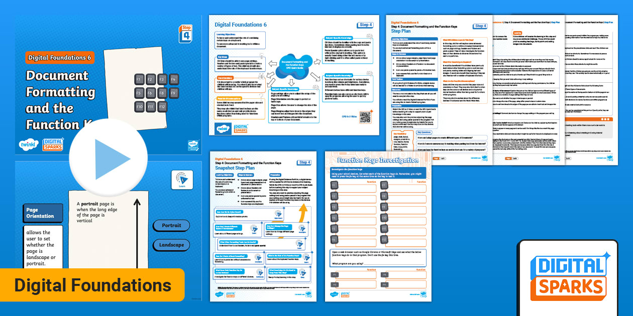 Digital Sparks: Digital Foundations 6: Step 4 (teacher made)