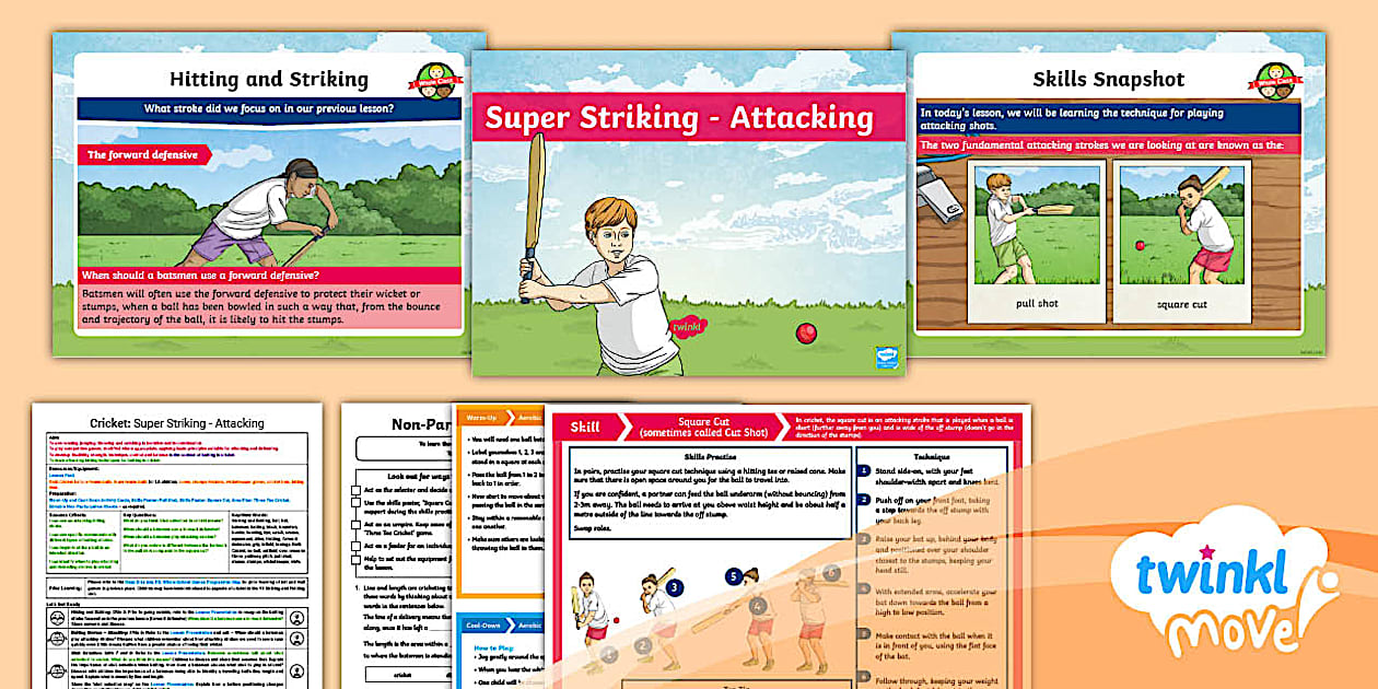 Striking Cricket Lesson - Year 4 - Twinkl Move PE Planning