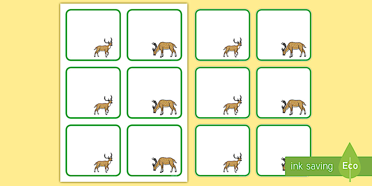 Deer Class Themed Editable Drawer, Peg, Name Labels - Deer Class Themed