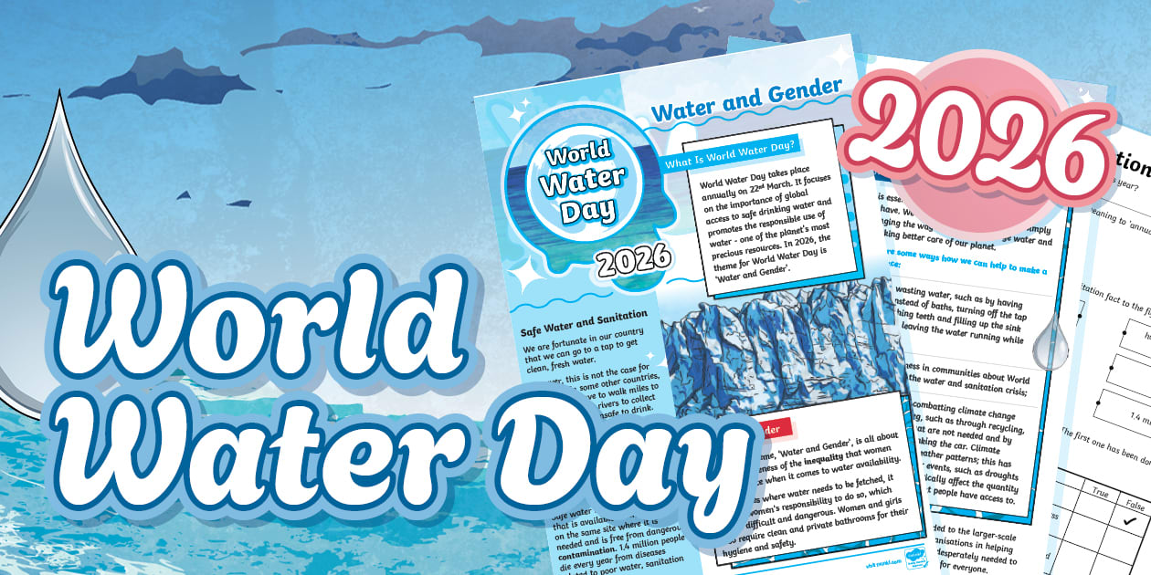 LKS2 World Water Day Reading Comprehension Activity