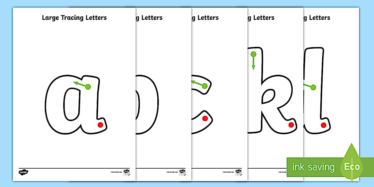 Large Dotted Alphabets A to Z | Free Primary Resource